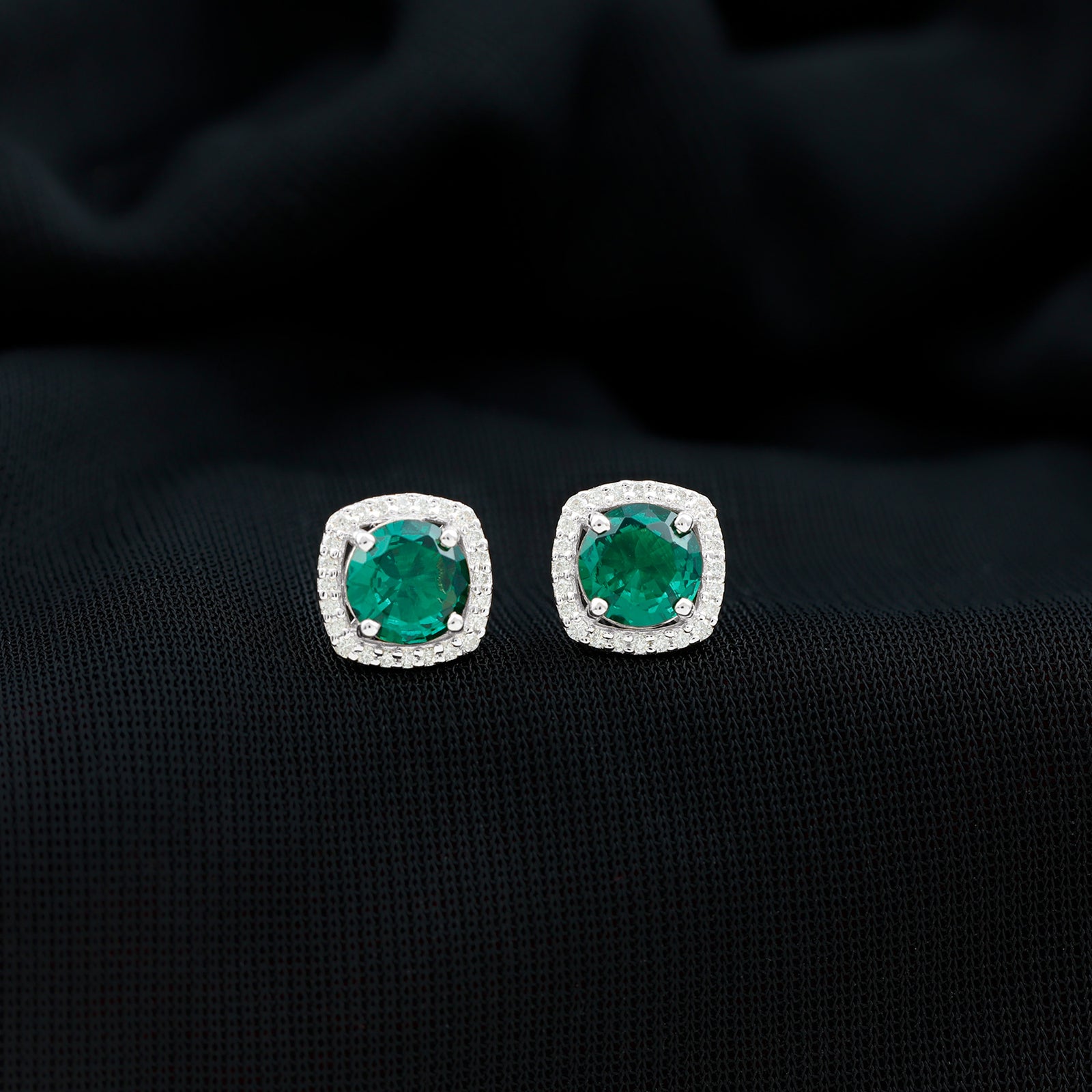 Shop Lab Created Emerald Earrings for Women – Rosec Jewels