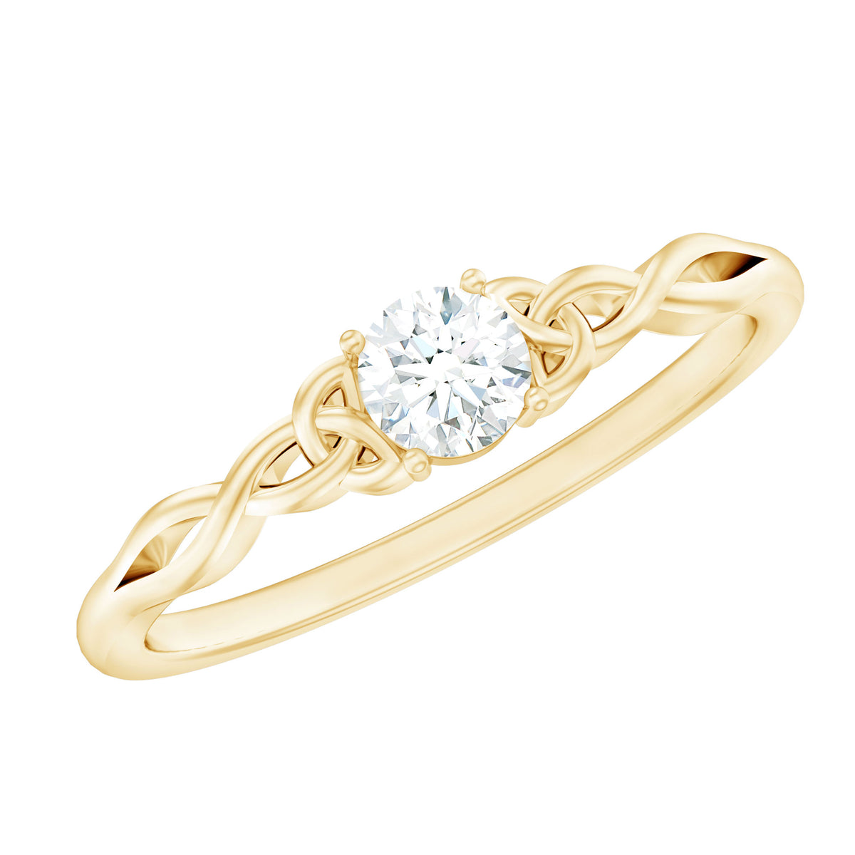 Certified Diamond Celtic Knot Promise Ring – Rosec Jewels
