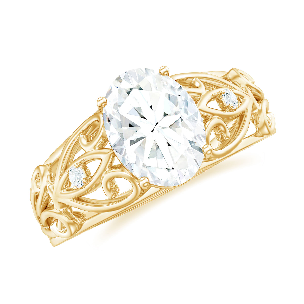 Antique Style Lab Grown Diamond Solitaire Ring – Rosec Jewels