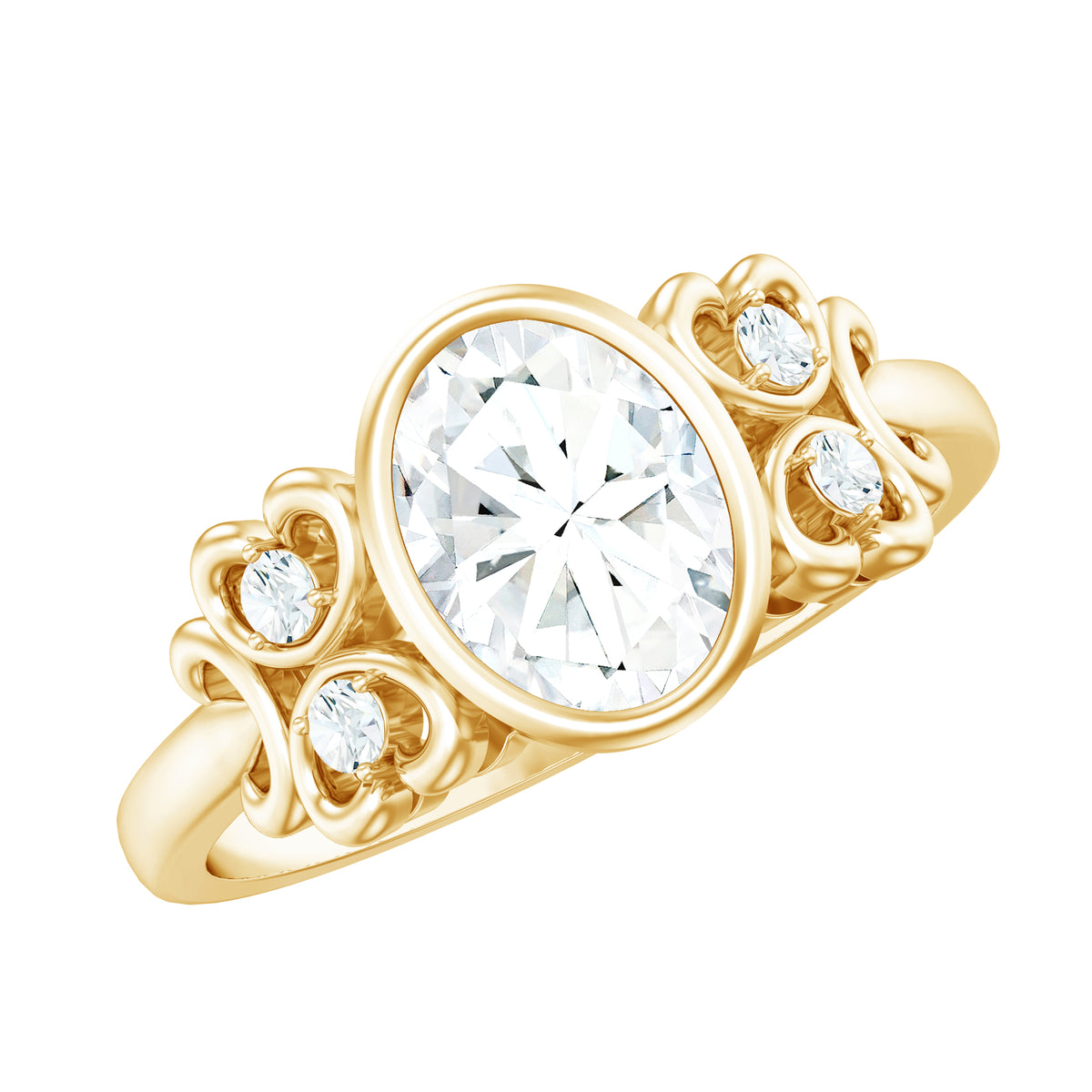 Classic Oval Lab Grown Diamond Solitaire Engagement Ring – Rosec Jewels